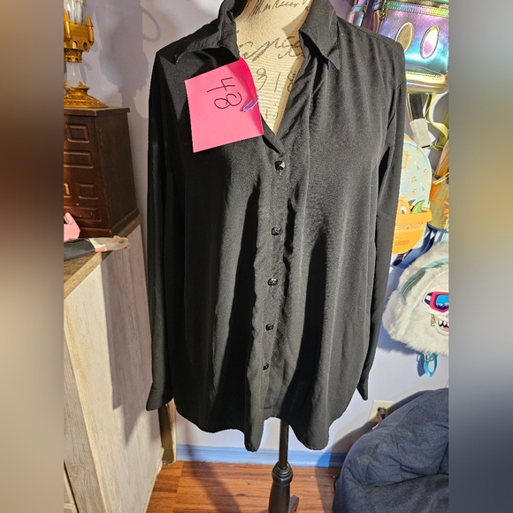 Notations | Tops | Notations Clothing Co Black Longsleeve Button Down ...